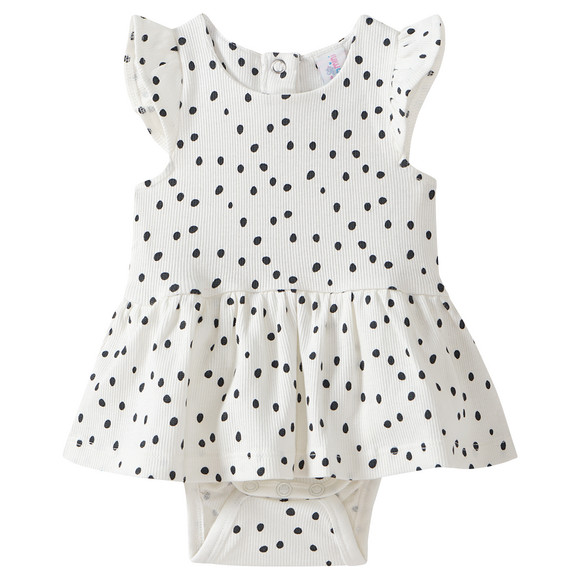 Baby Bodykleid mit Bio-Baumwolle in weiss | Ernsting's family