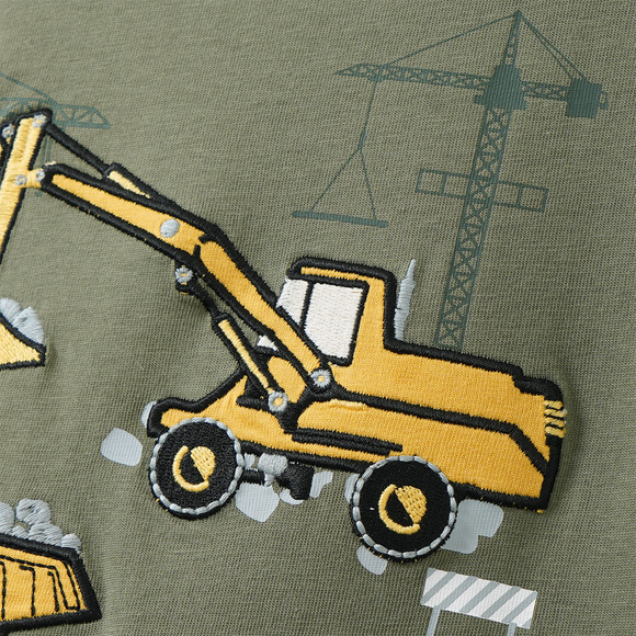 Jungen Langarmshirt mit gesticktem Motiv | Ernsting's family