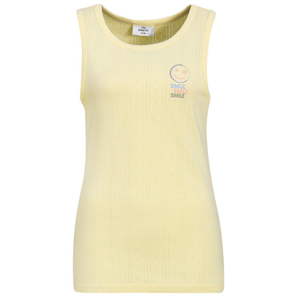 Damen Shorty mit Smiley-Print in hellgelb | Ernsting's family