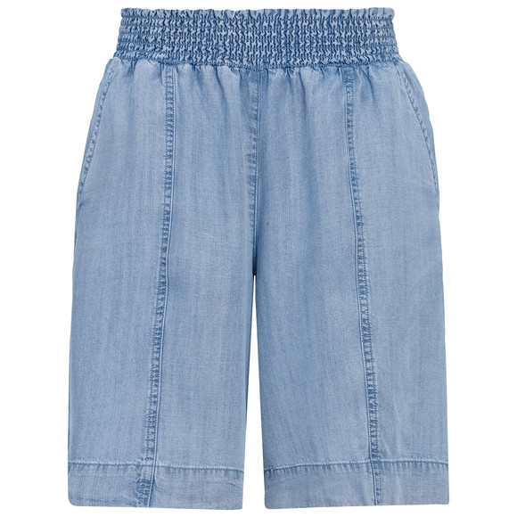 Damen Bermuda-Shorts in Denim-Optik in hellblau | Ernsting's family