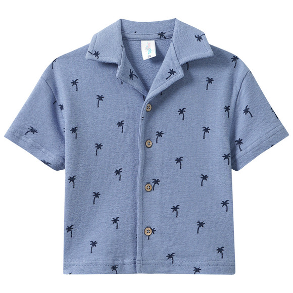 Baby Hemd aus strukturiertem Material in blau | Ernsting's family