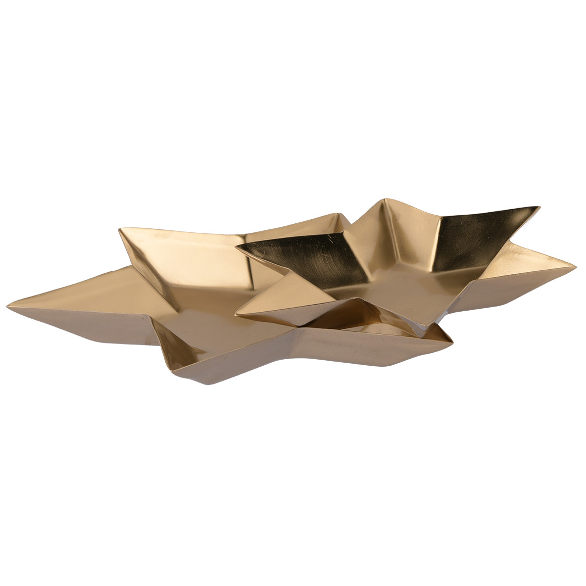 2 Deko-Sterntabletts in Gold-Optik | Ernsting's family