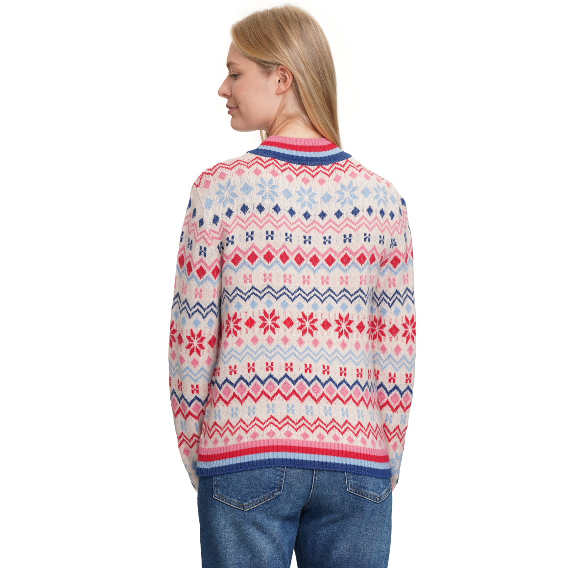 Damen Strickpullover mit buntem Muster | Ernsting's family