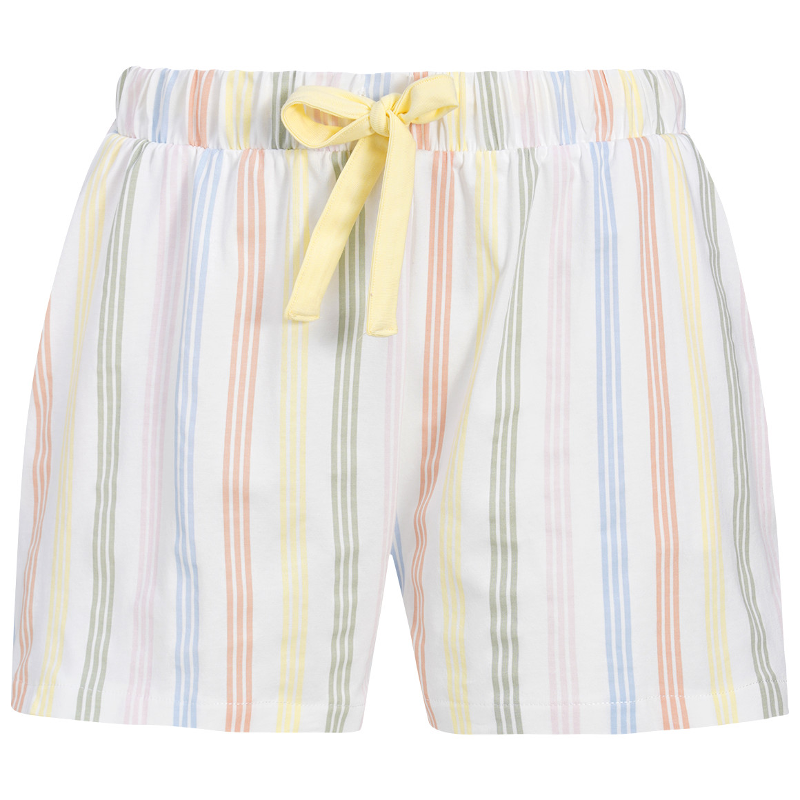 Damen Shorty mit Smiley-Print in hellgelb | Ernsting's family